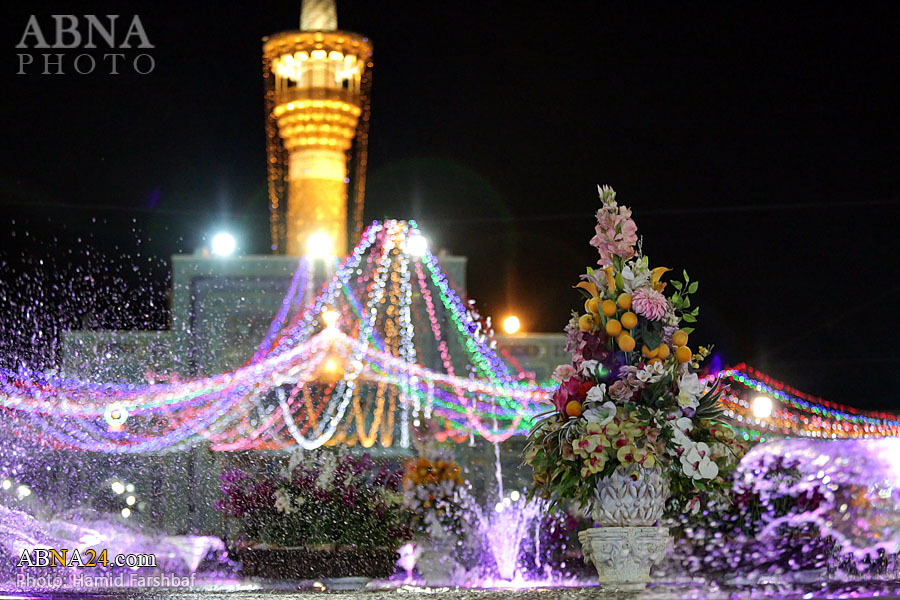 Le mausolée de l'Imam Al-Redha décoré à l'occasion de la naissance de ...